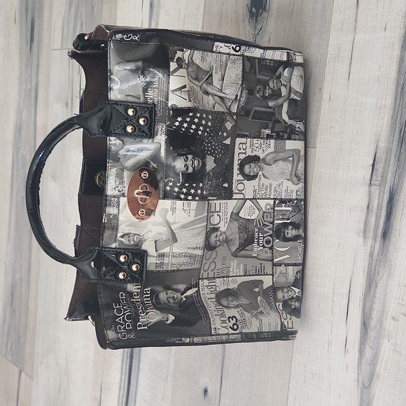 Bags | Michelle Obama Magazine Cover Collage Bag | Poshmark